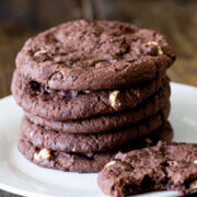 Subway Style Double Chocolate Chip Cookies - Sprinkles and Sprouts