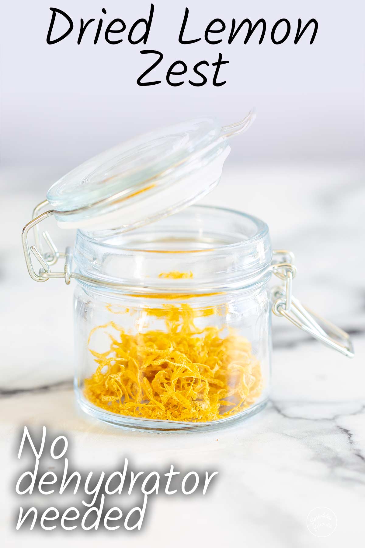 Dried Lemon Peel (dried lemon zest) - Sprinkles and Sprouts