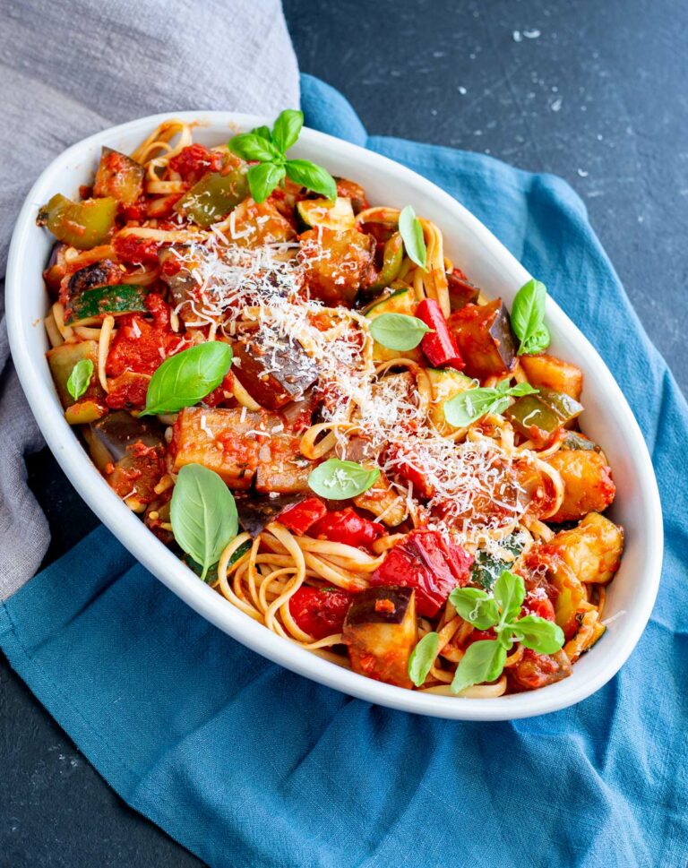 Ratatouille Pasta - Sprinkles and Sprouts