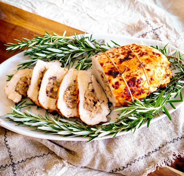 Rolled Stuffed Turkey Breast - Sprinkles and Sprouts