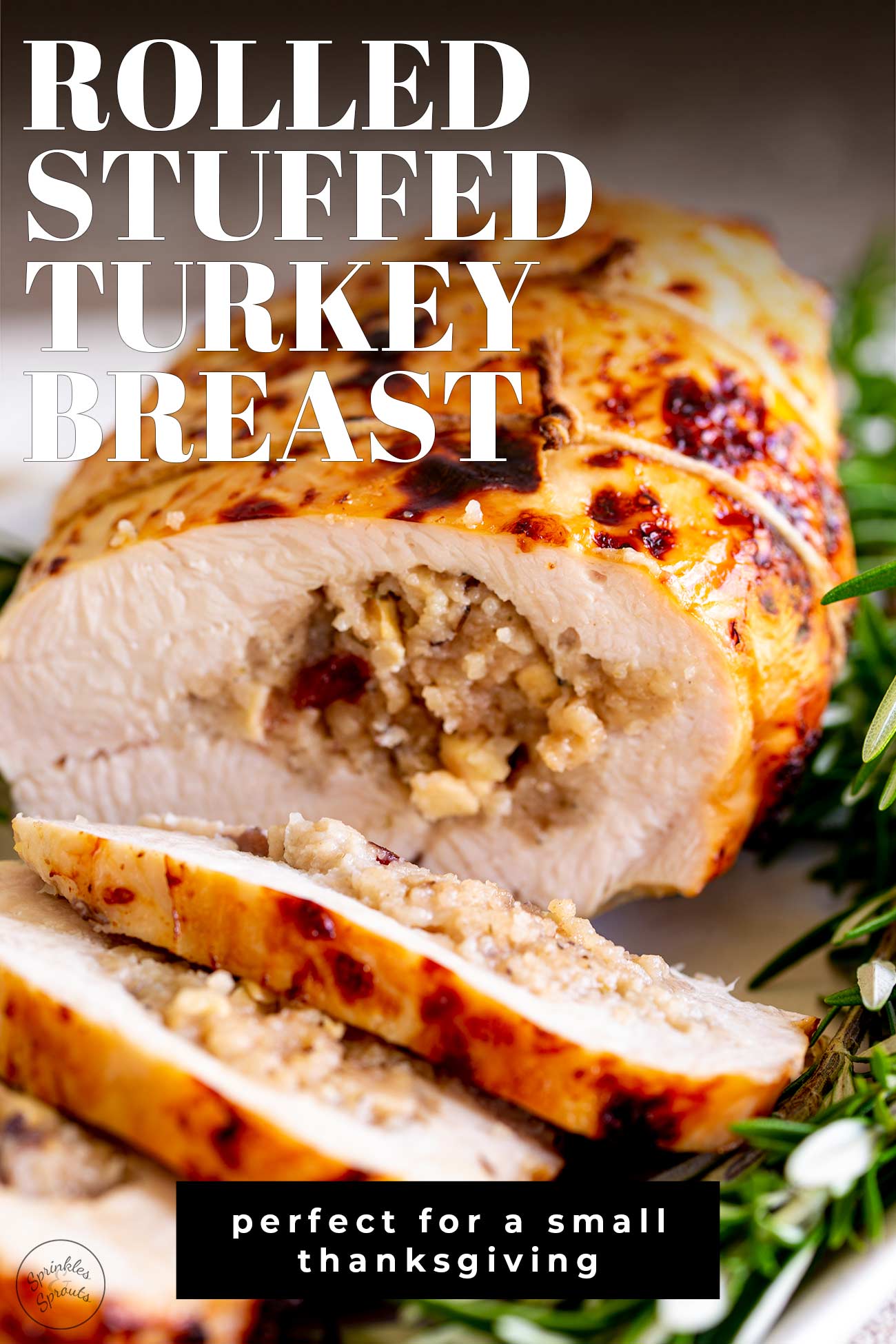 Rolled Stuffed Turkey Breast - Sprinkles and Sprouts