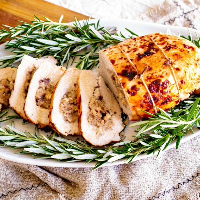 Rolled Stuffed Turkey Breast - Sprinkles and Sprouts