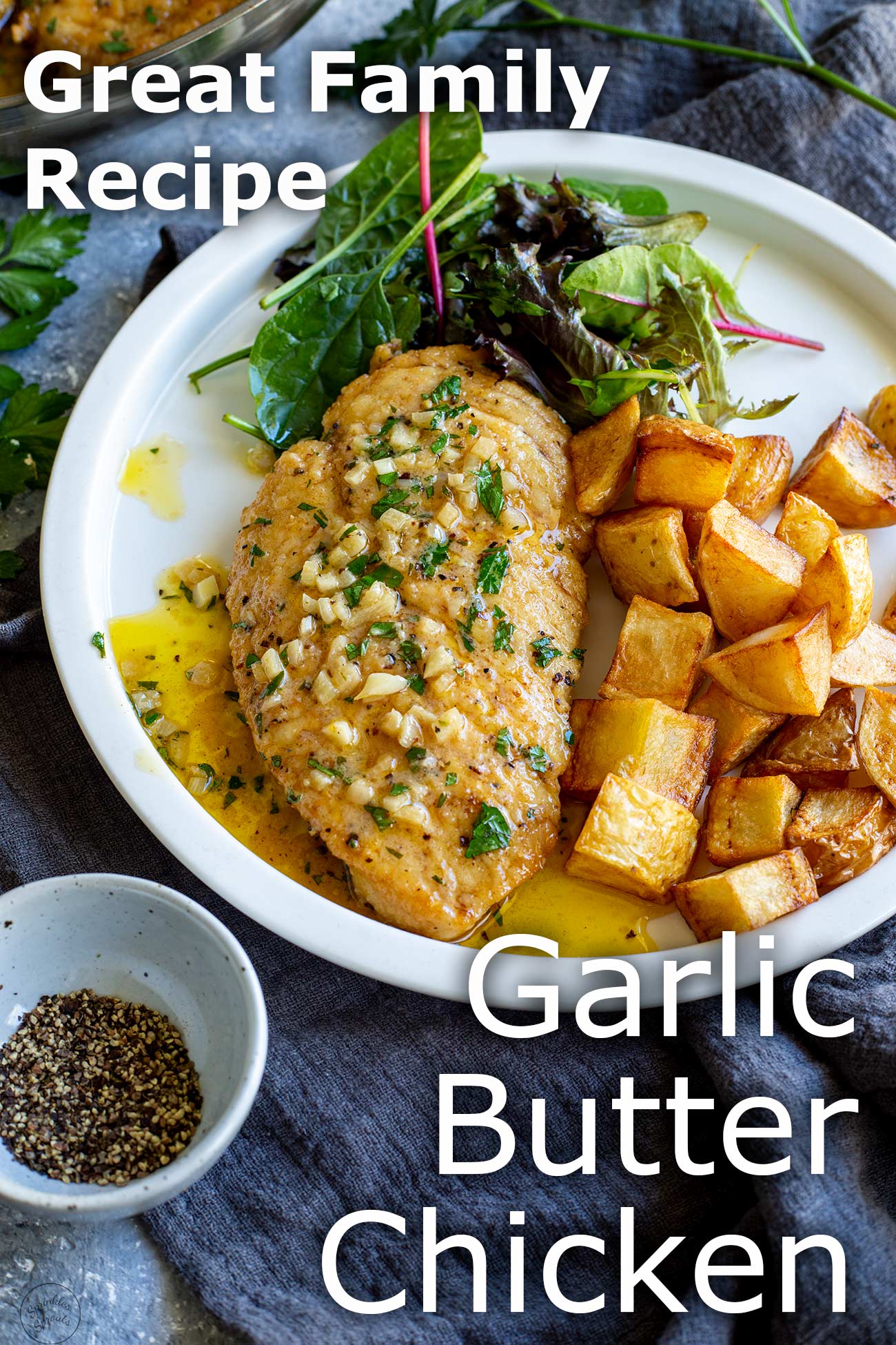 Garlic Butter Chicken - Sprinkles and Sprouts
