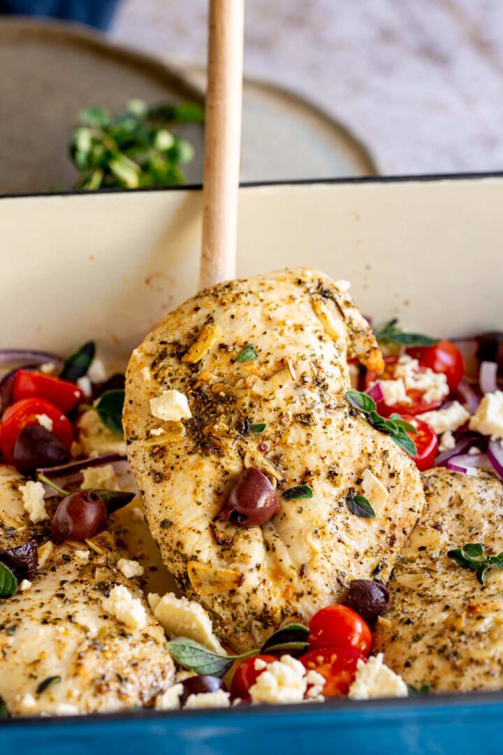 Baked Greek Chicken Breasts - Sprinkles and Sprouts