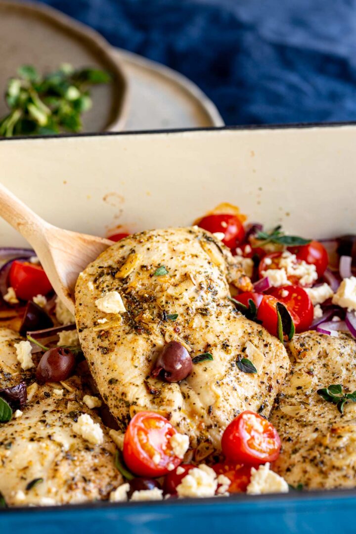 Baked Greek Chicken Breasts - Sprinkles and Sprouts