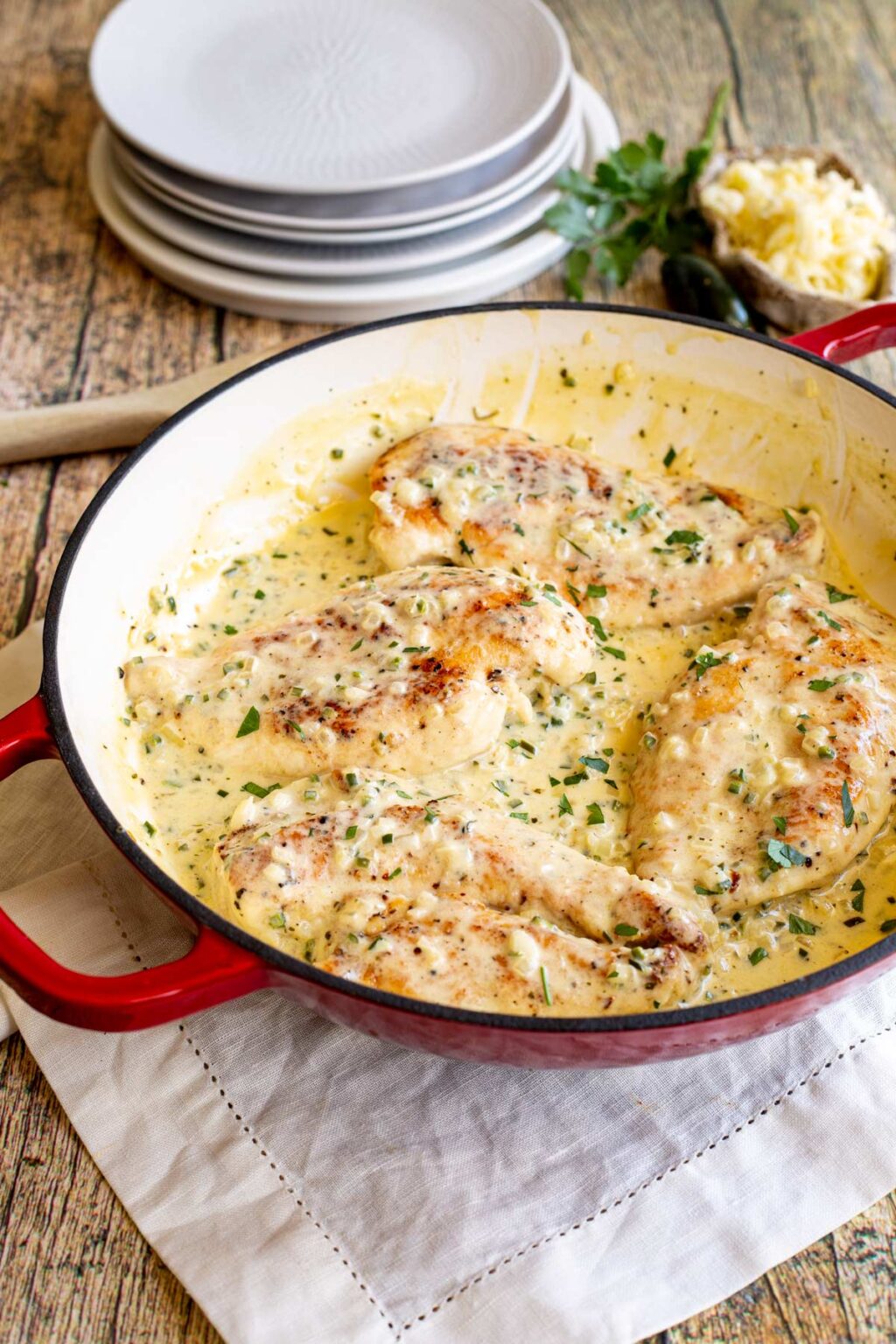 Creamy Jalapeño Chicken Breasts - Sprinkles and Sprouts