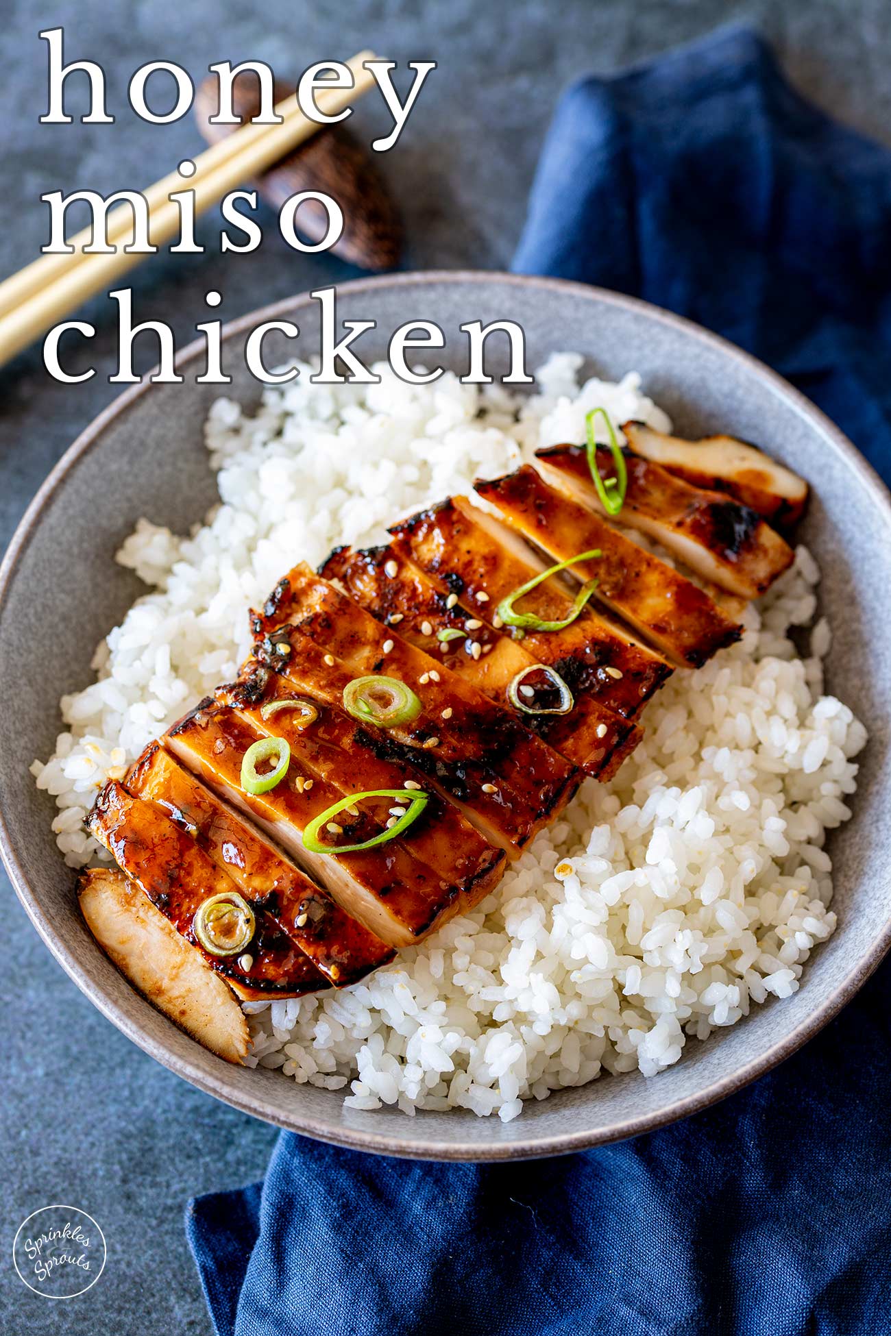 Honey Miso Chicken - Sprinkles and Sprouts