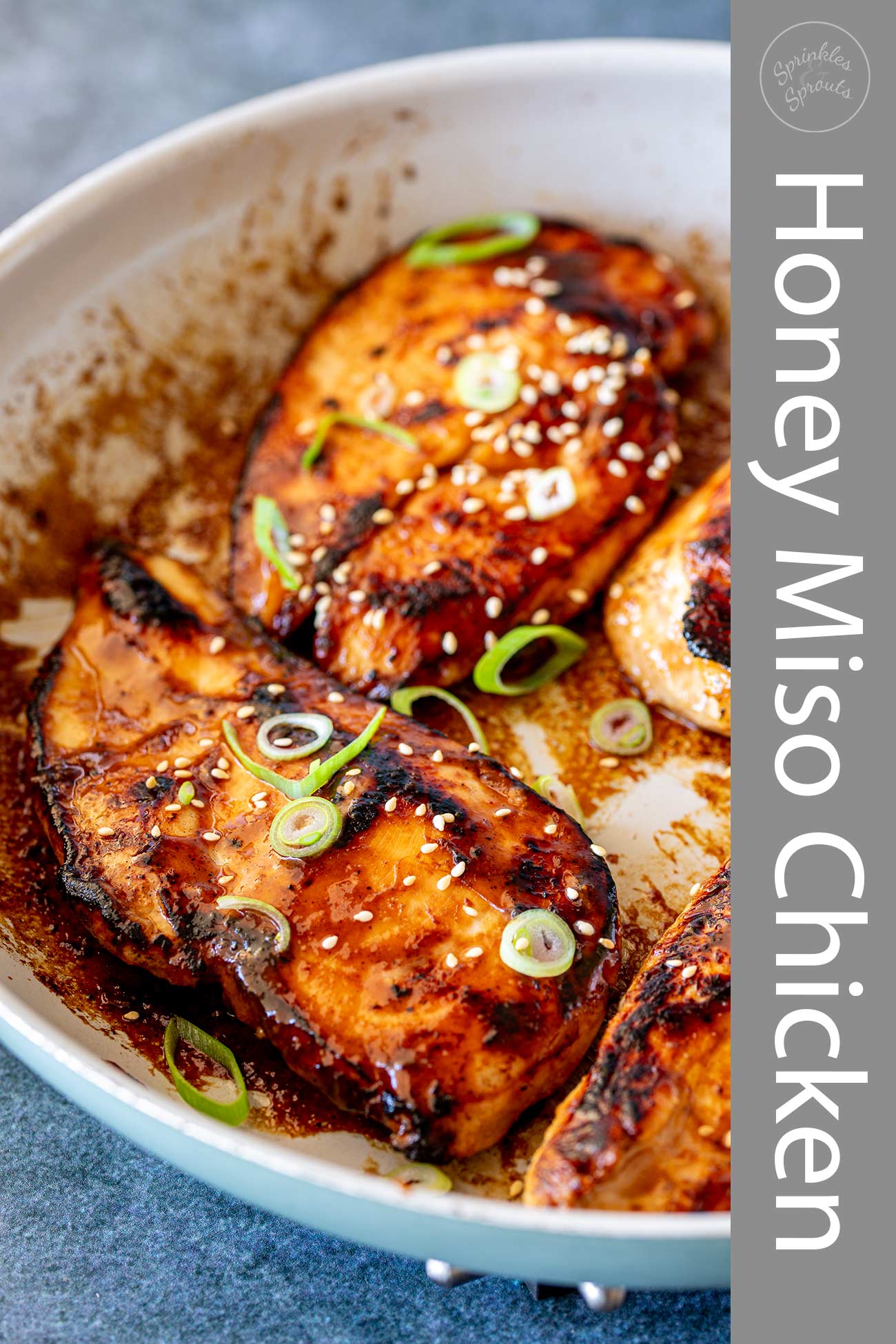 Honey Miso Chicken - Sprinkles and Sprouts