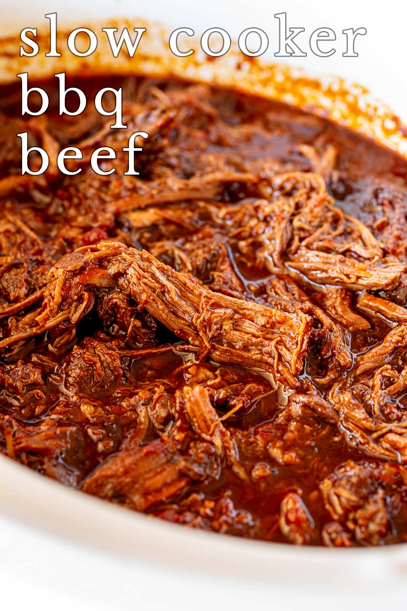 Slow Cooker Shredded BBQ Beef - Sprinkles and Sprouts